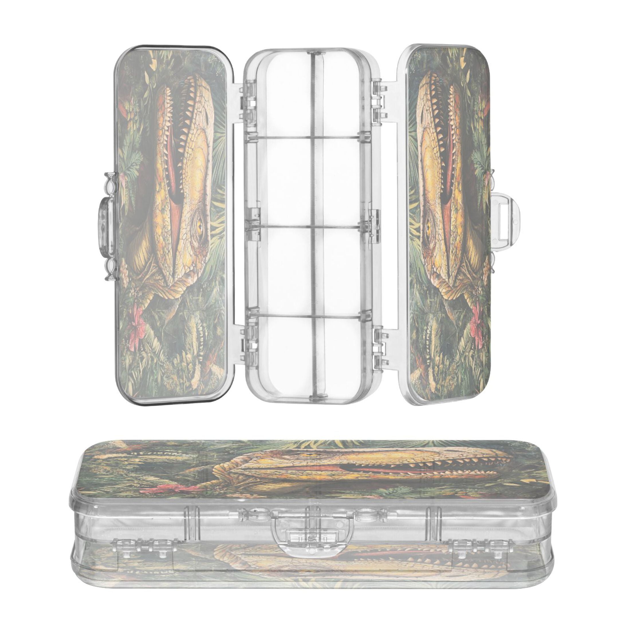 Double Layer Transparent Pen Case Clear Pencil Box Pencil Box Pencil ...