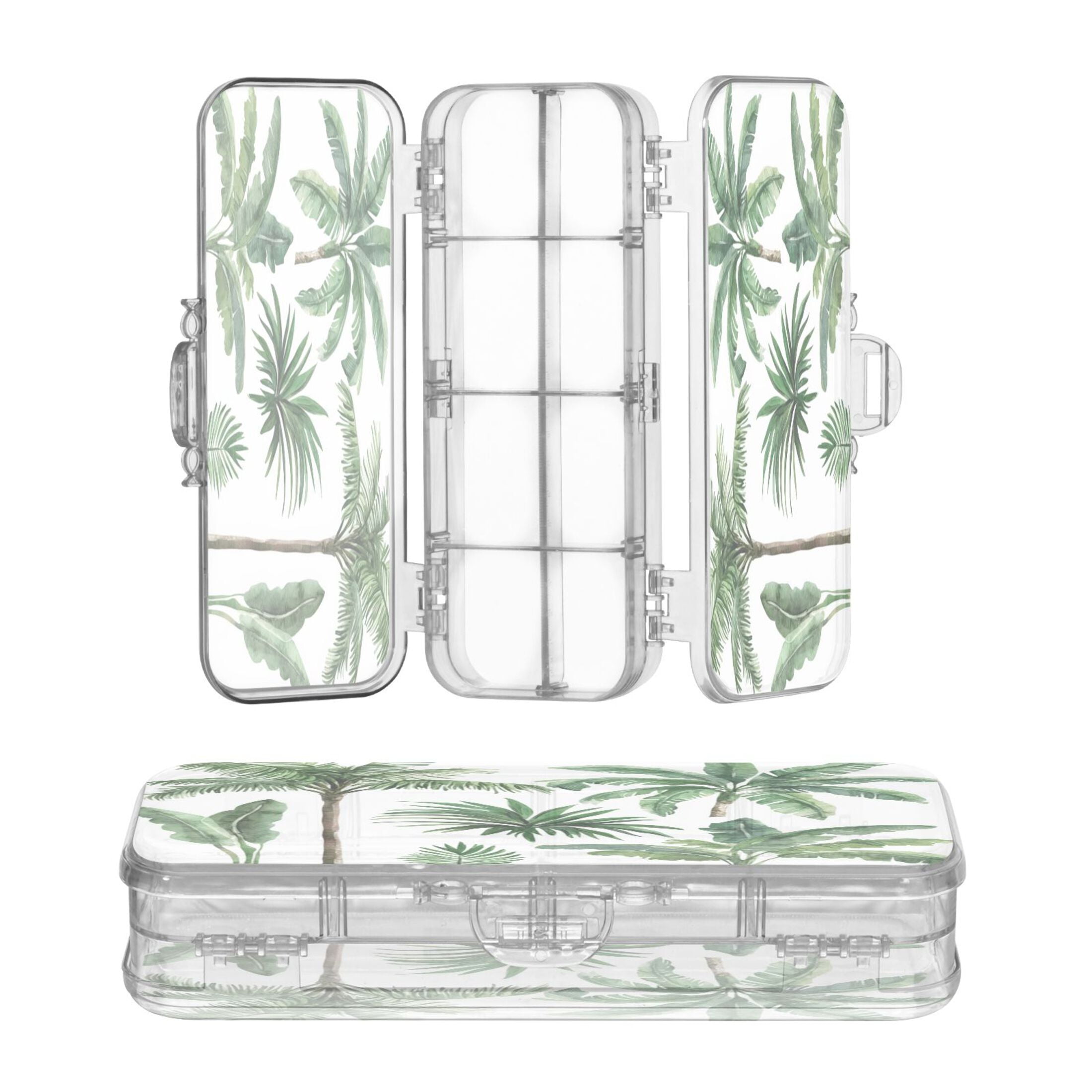Double Layer Transparent Pen Case Clear Pencil Box Pencil Box Pencil ...