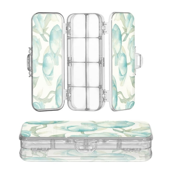 Double Layer Transparent Pen Case Clear Pencil Box Pencil Box Pencil ...