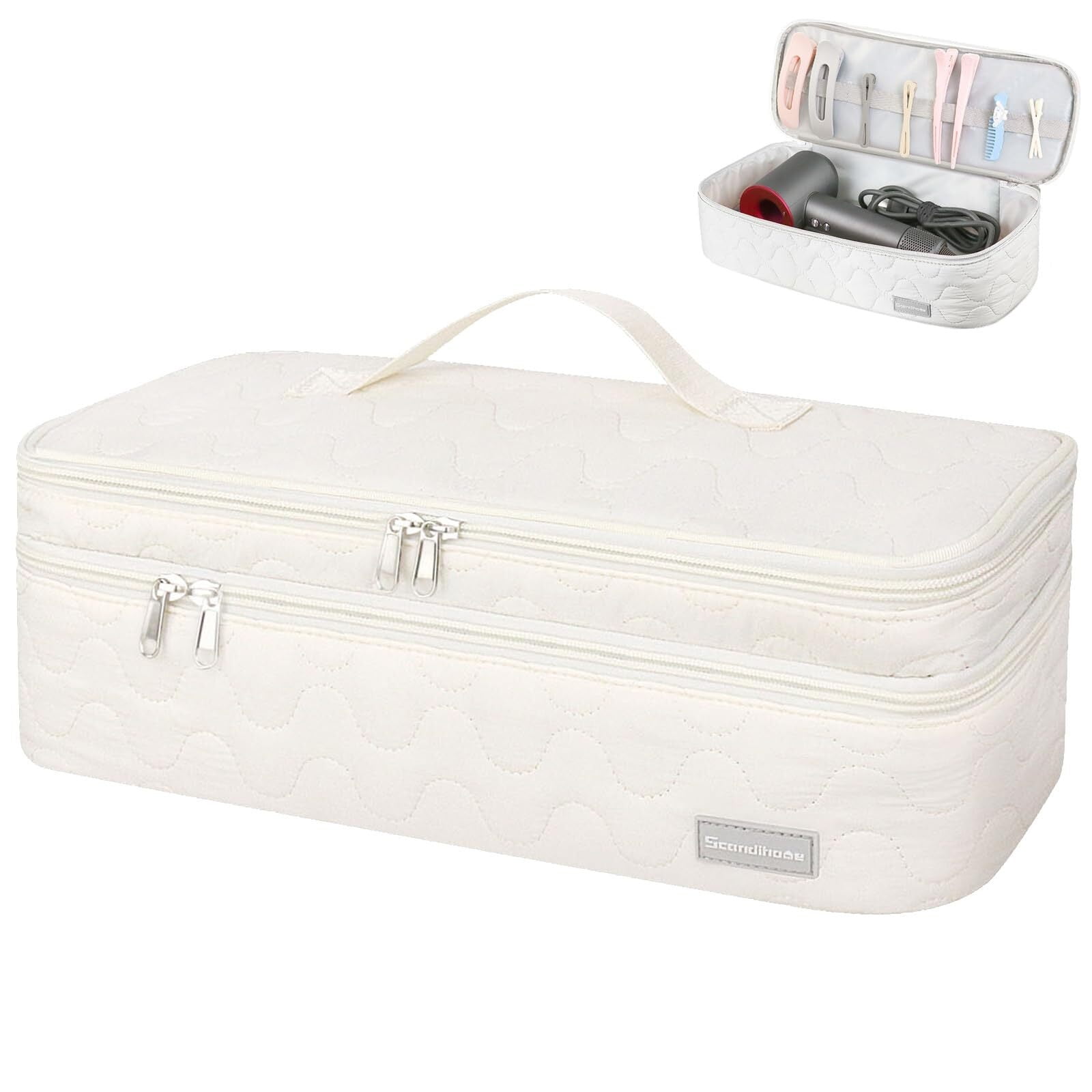 Double-Layer Travel Carrying Case Portable Storage Organizer Bag for ...