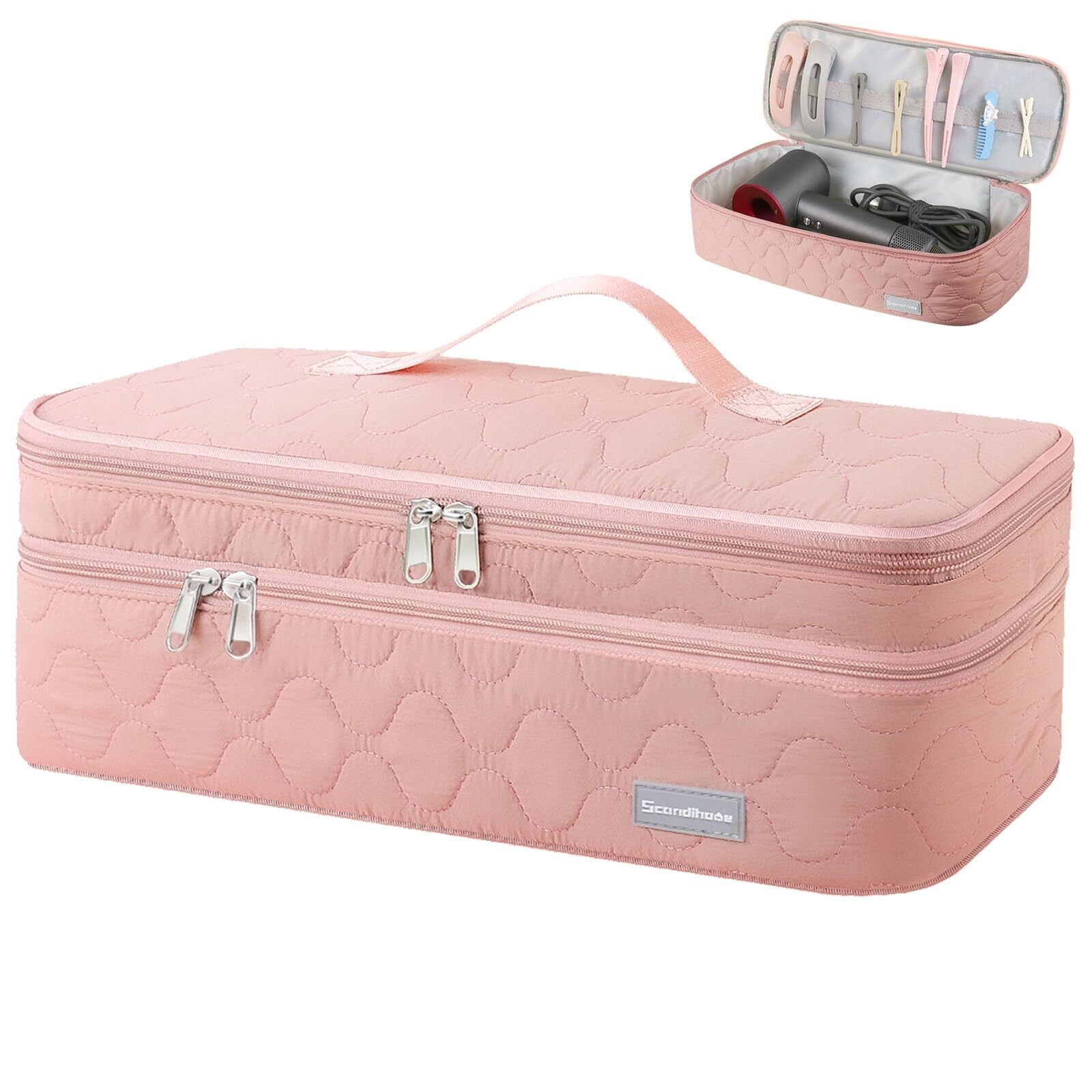 Double-Layer Travel Carrying Case Portable Storage Organizer Bag for ...