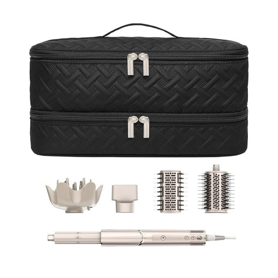 Double Layer Travel Case for Hair Dryer Brush & Styler, Universal ...