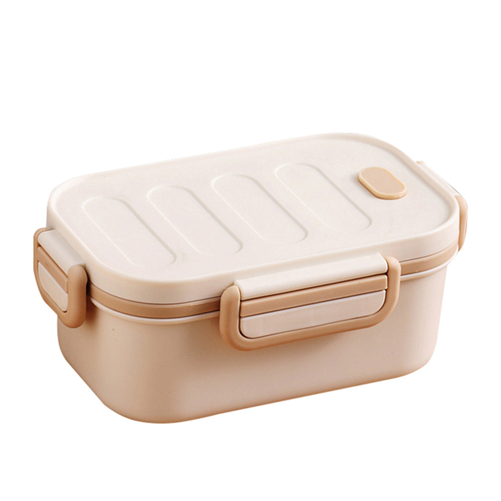 Double-Layer Two-Compartment Lunch Box PP Plastic Buckle Fresh-Keeping ...
