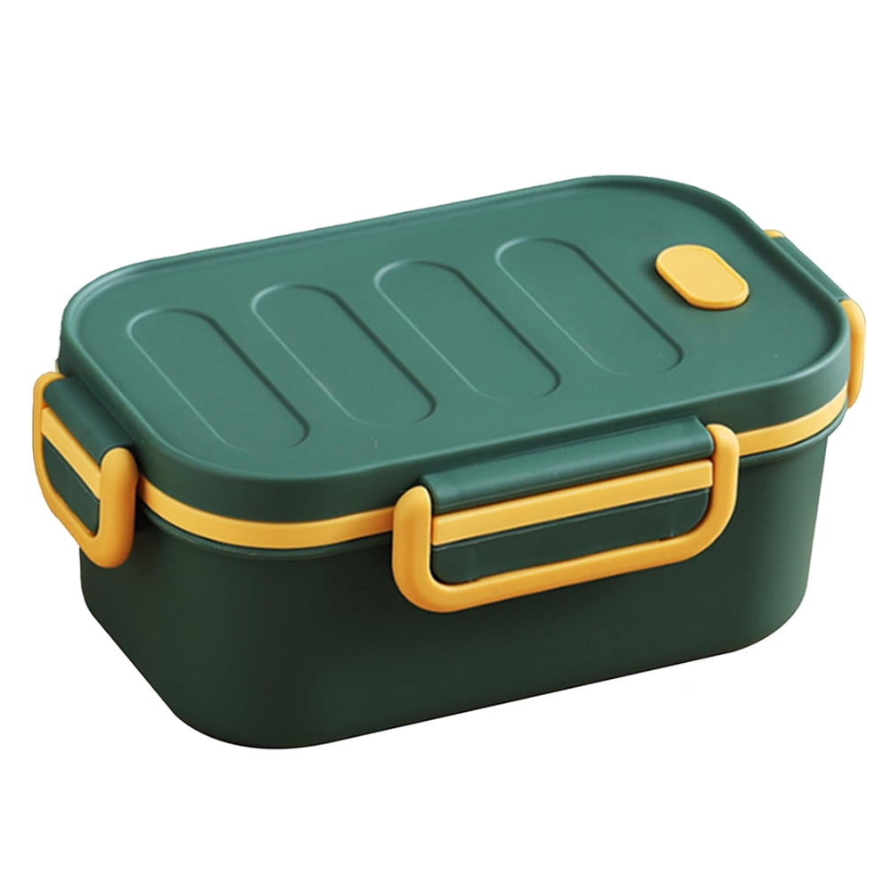 Double-Layer Two-Compartment Lunch Box PP Plastic Buckle Fresh-Keeping ...