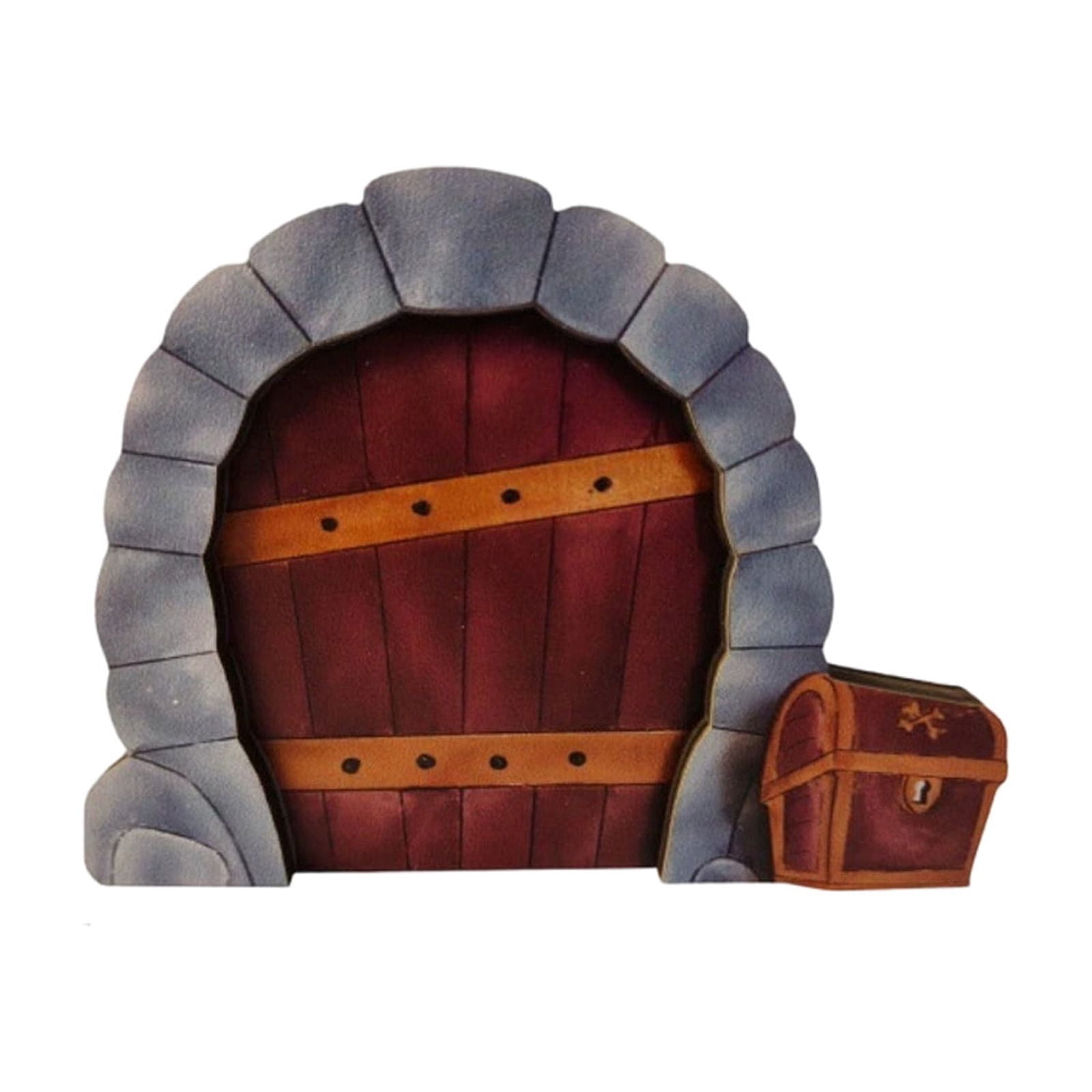 Double Layer Wooden Gate Ornament for Courtyard Garden, Rustic Hanging ...