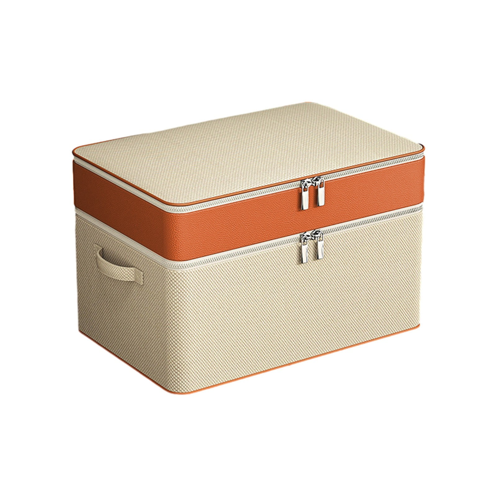 Double Layer Zipper Clothes Storage Bag - Wardrobe Storage Box ...