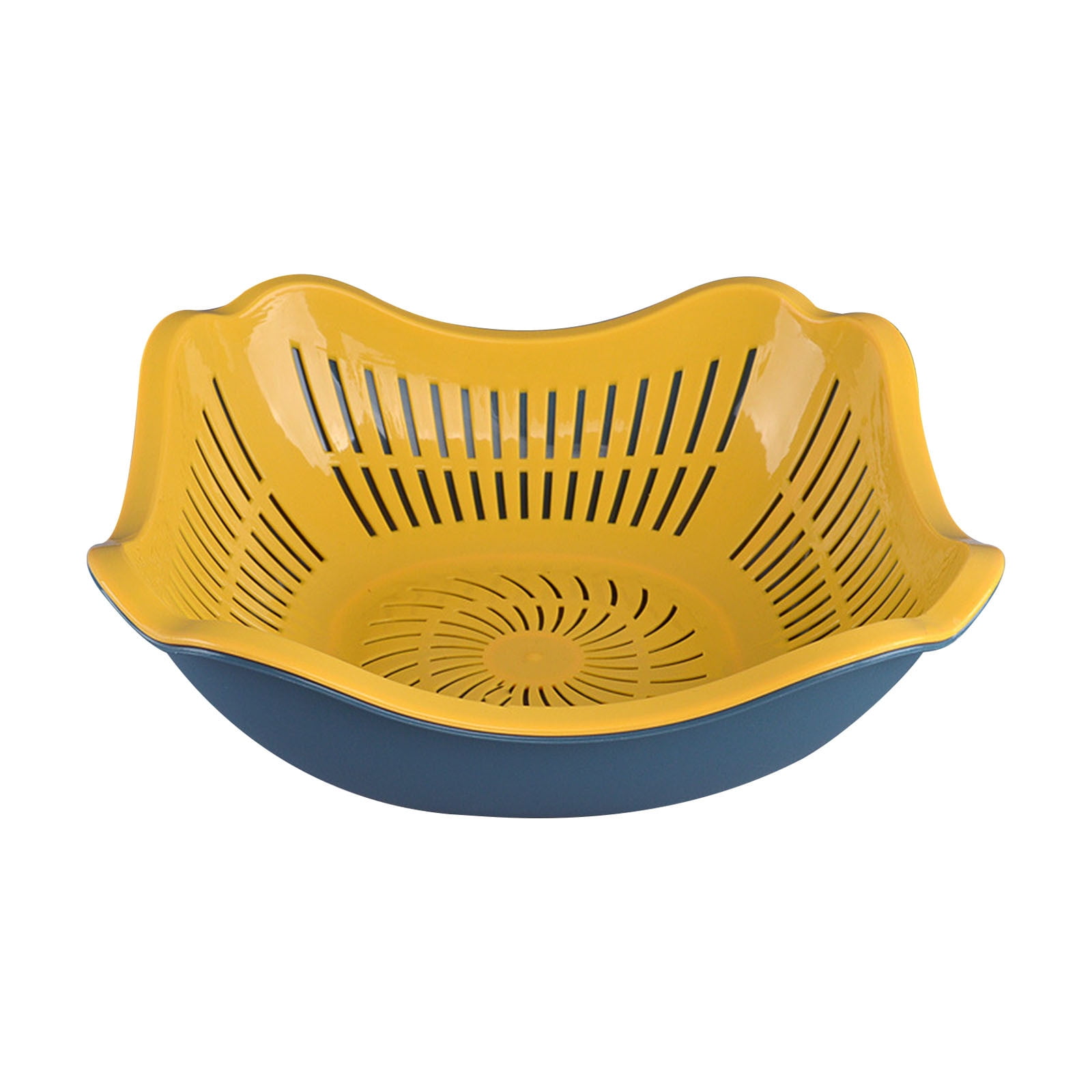 Double Layered Drain Colander Set Fruit Vegetable Washing Baskets ...