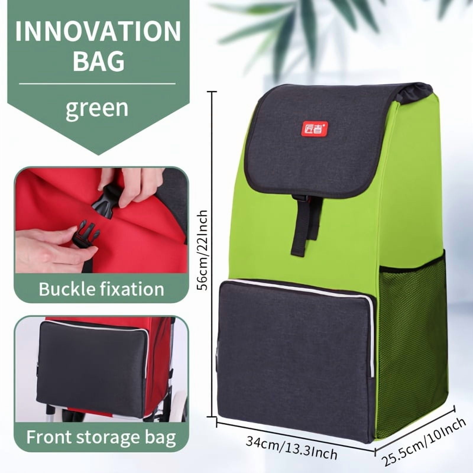 Double Layered Shopping Bag with Detachable, Washable, Foldable ...