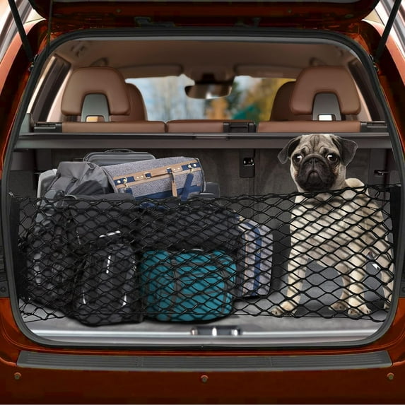 Double Layers Cargo Net,Trunk Bed Extender,Trunk Organizer Elastic Mesh ...