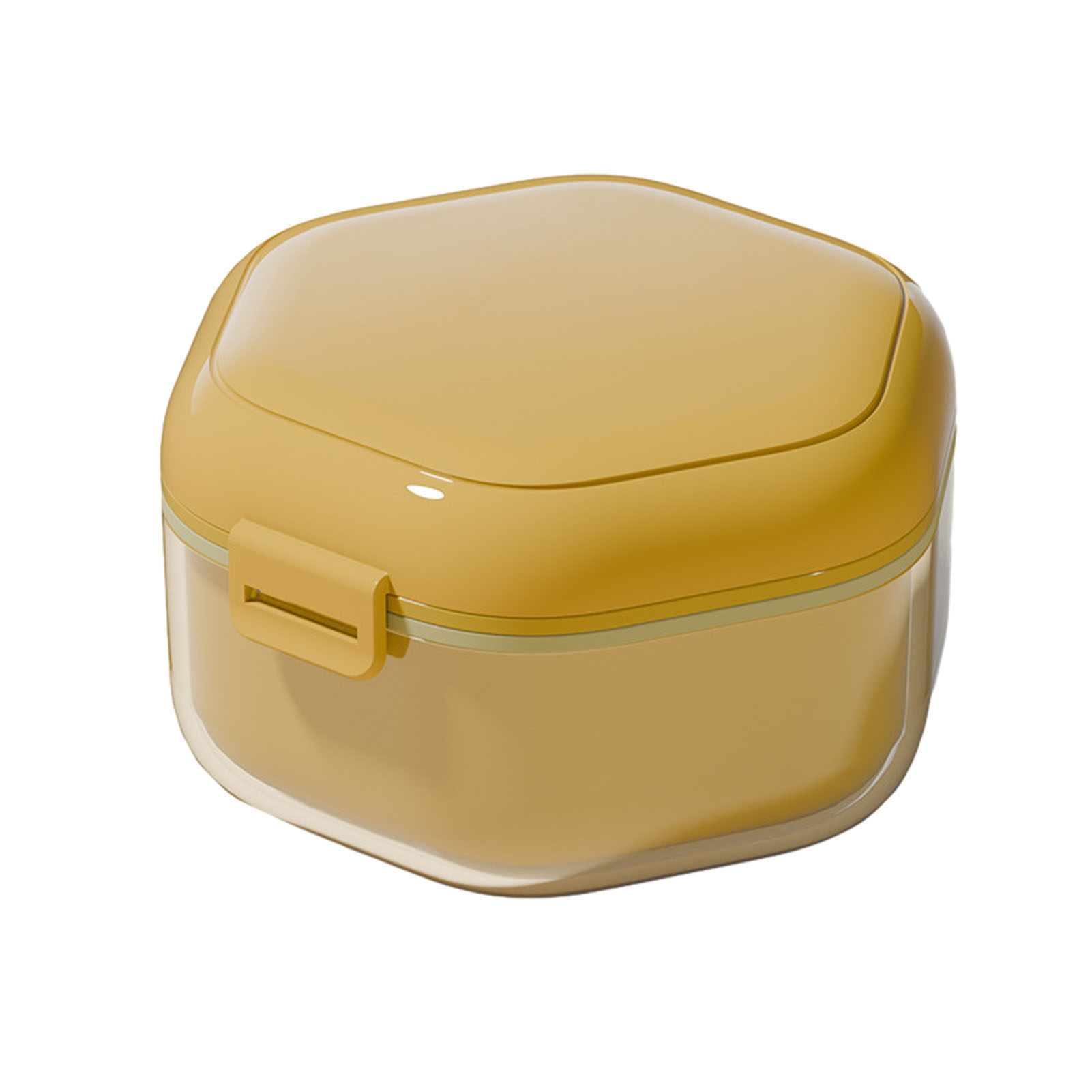 Double Layers Retainer Case Portable Soaking Denture Bath Box with ...