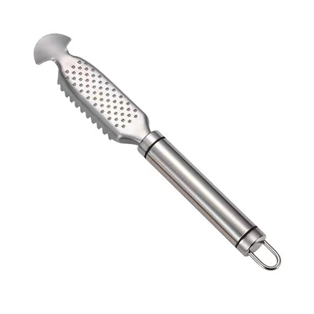Double-Line Ginger Fish Scaler Kitchen Gadgets Stainless Steel Fish ...