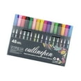 Double Line Glittering Outline Markers For Art Crafts Scrapbooking Card ...