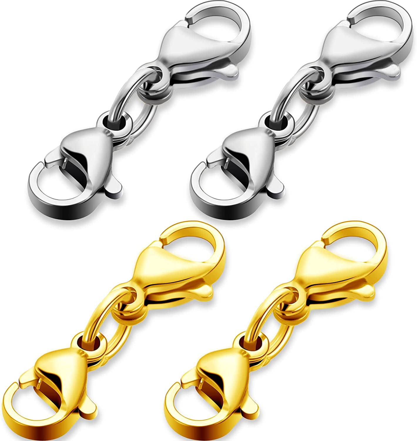 Double Lobster Clasp Extender Double Claw Connector Bracelet Extension ...