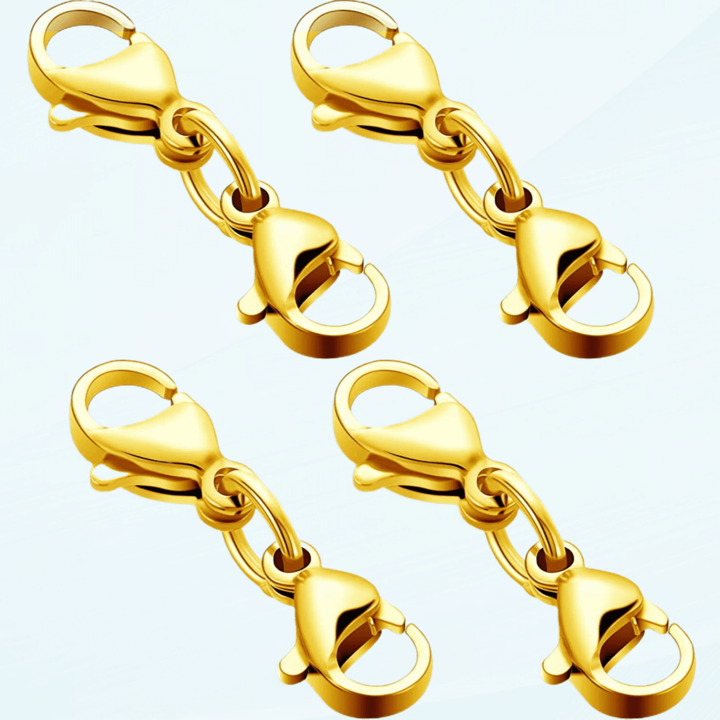 Double Lobster Clasp Extender Double Claw Connector Bracelet Extension ...