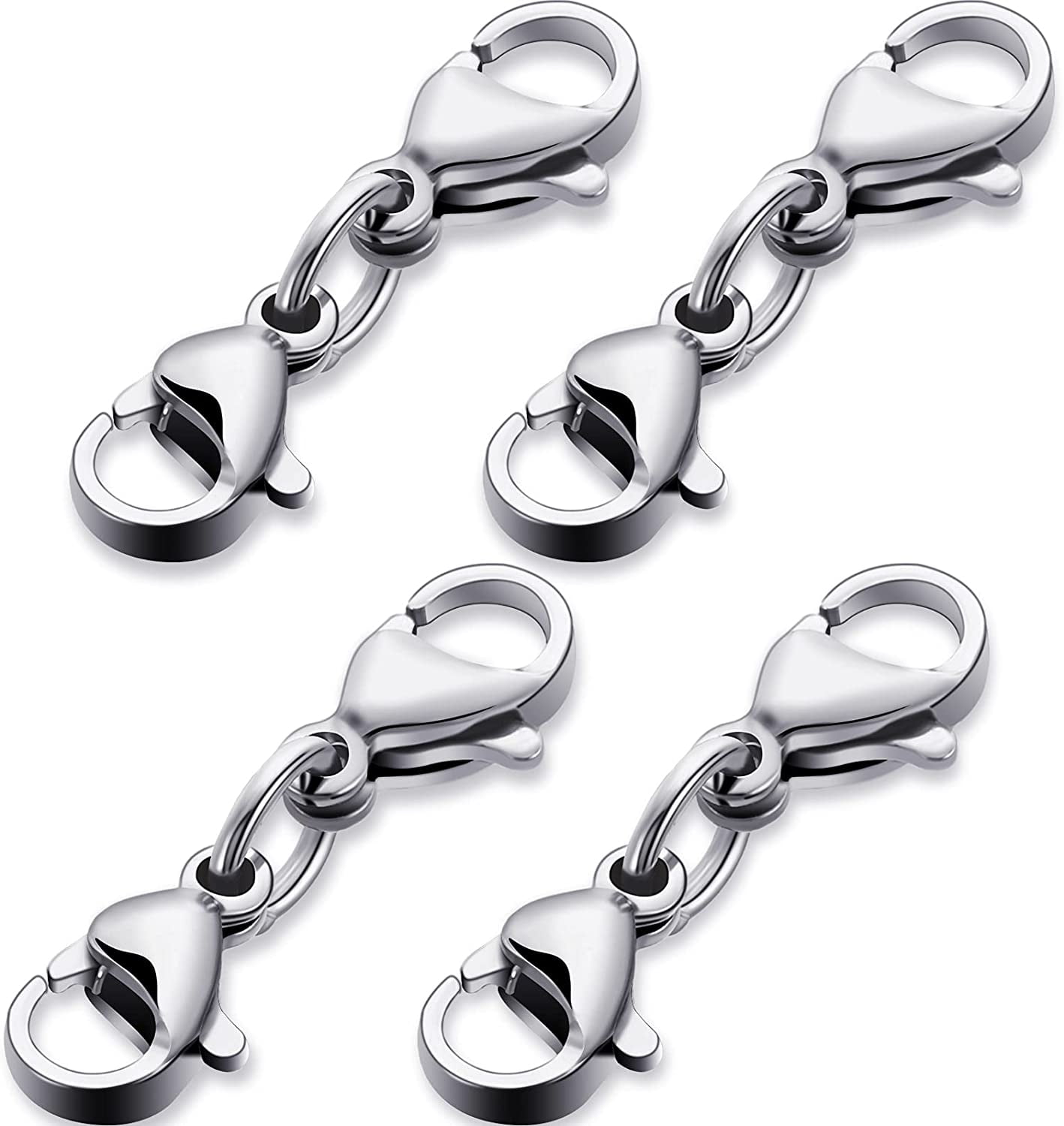 Walmart Double Lobster Clasp Extender, 1.02 Inch Silver Claw Connector ...