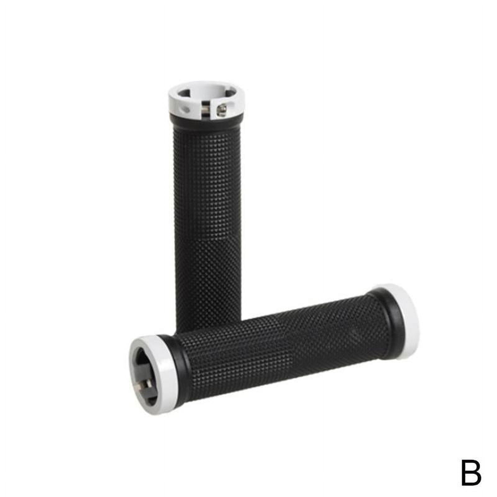Double Lock On Locking Bmx Mtb Mountain Bike Cycle Bar Grips Handle Hot ...
