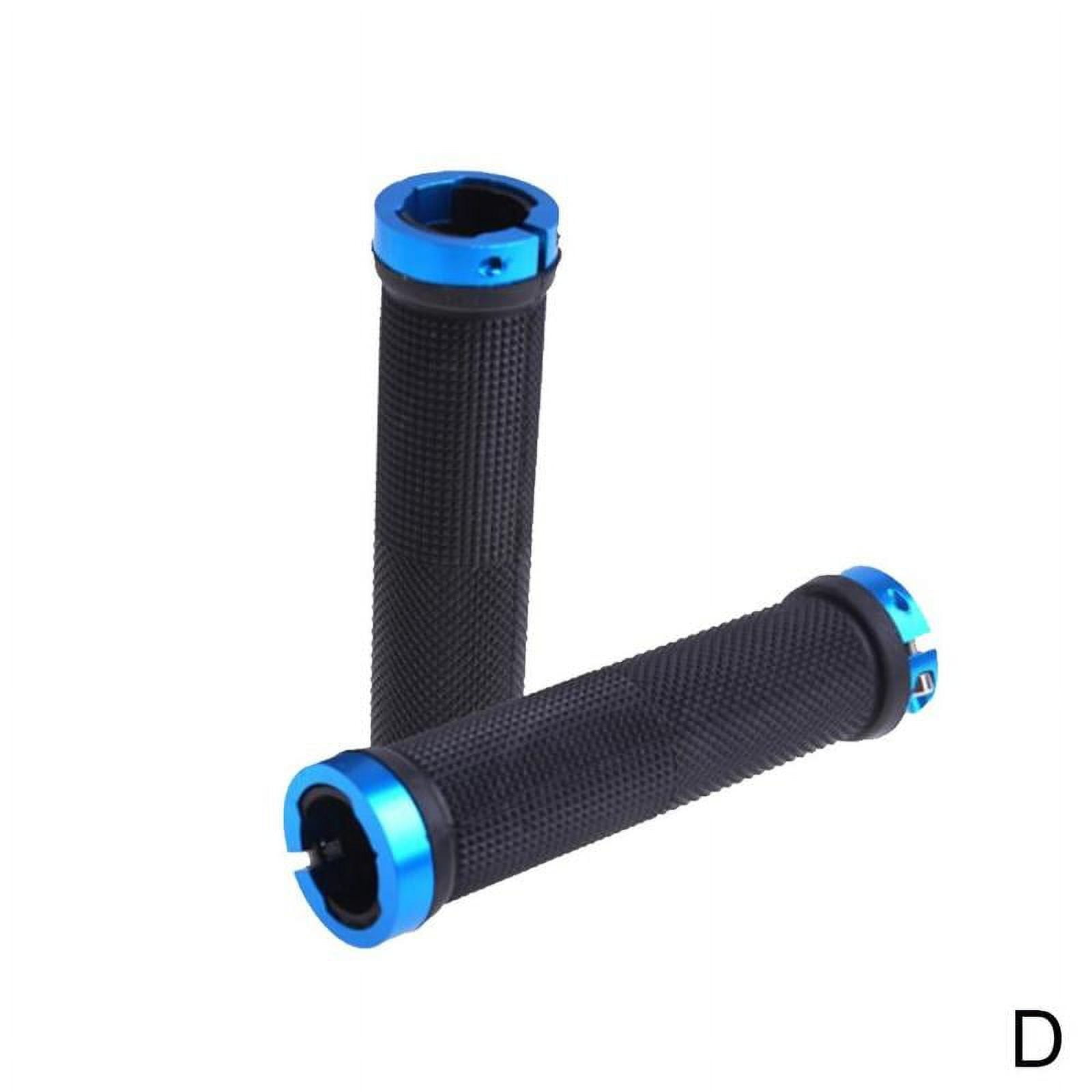 Double Lock On Locking Bmx Mtb Mountain Bike Cycle Bar Grips Handle Hot ...