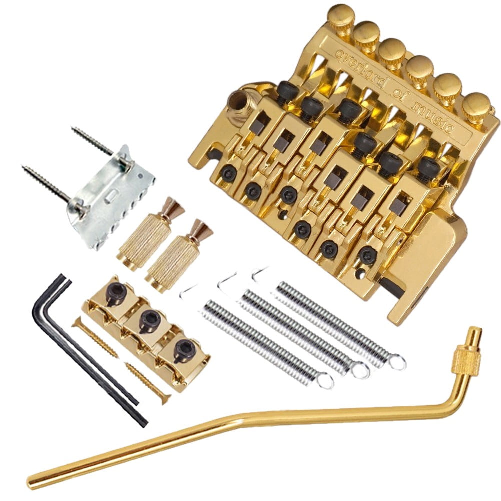 Double Locking Tremolo Bridge Set for Electric Guitars - Sturdy Zinc ...