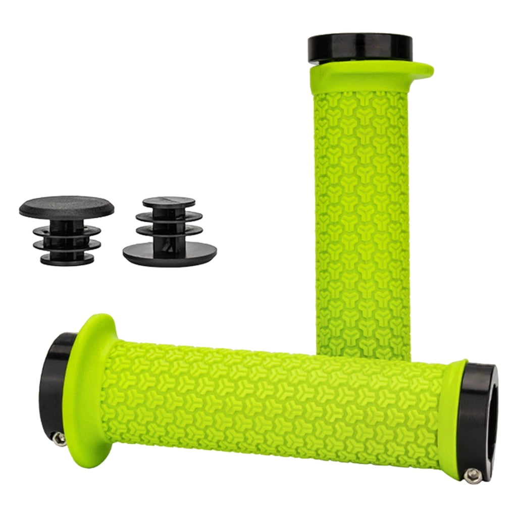 Double Locks on Bicycles Handlebar Comfortable Nonslip Bilateral Locks ...