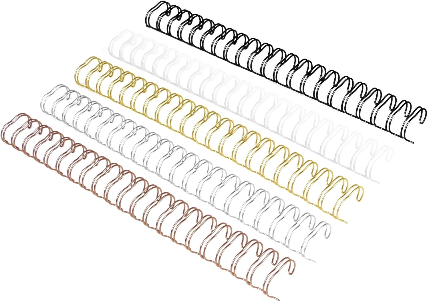 Double Loop Wire Binding Spines, 3/4 Inch, 21 Holes, 2:1 Pitch ...