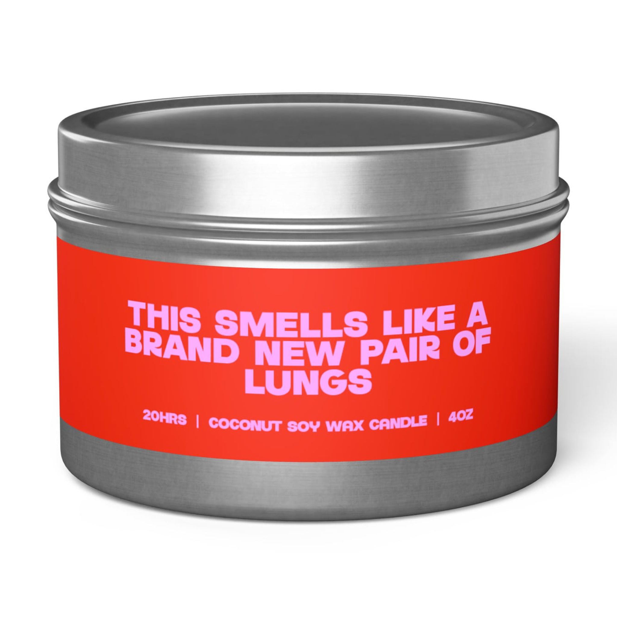 Double Lung Transplant Organ Surgery Recovery Cancer Tin Candle Gifts ...