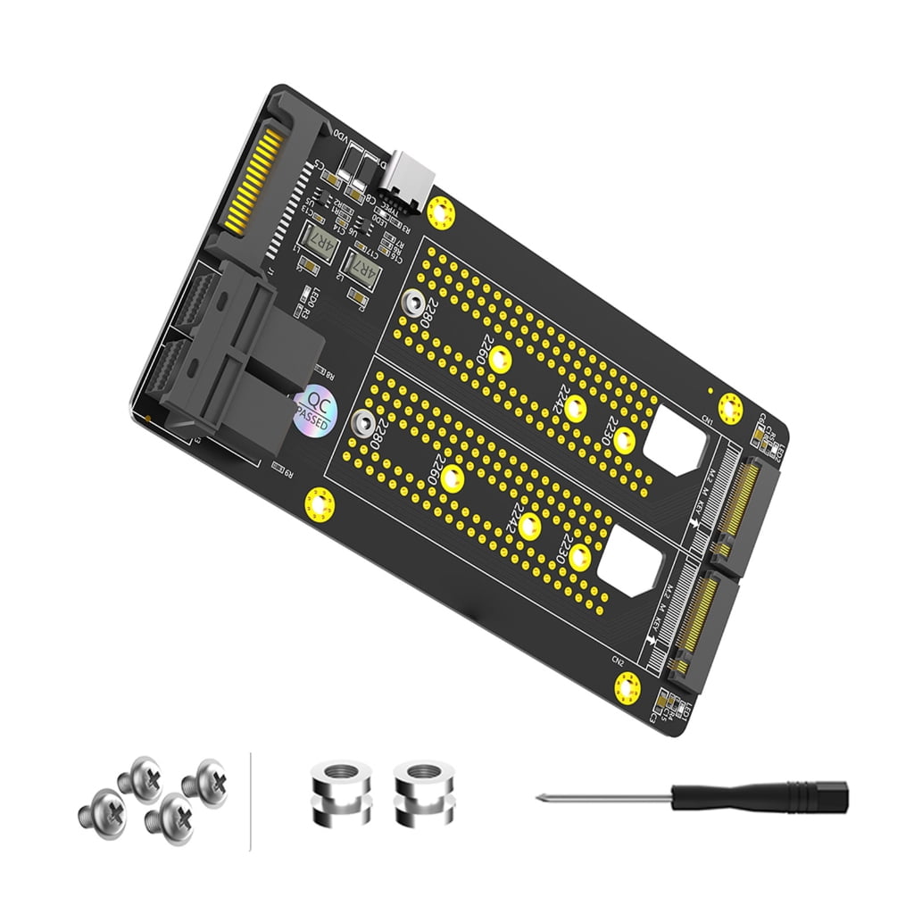 Double M.2 NVMe Solid Disk to 2xSFF 8643 Card for Server and Data ...