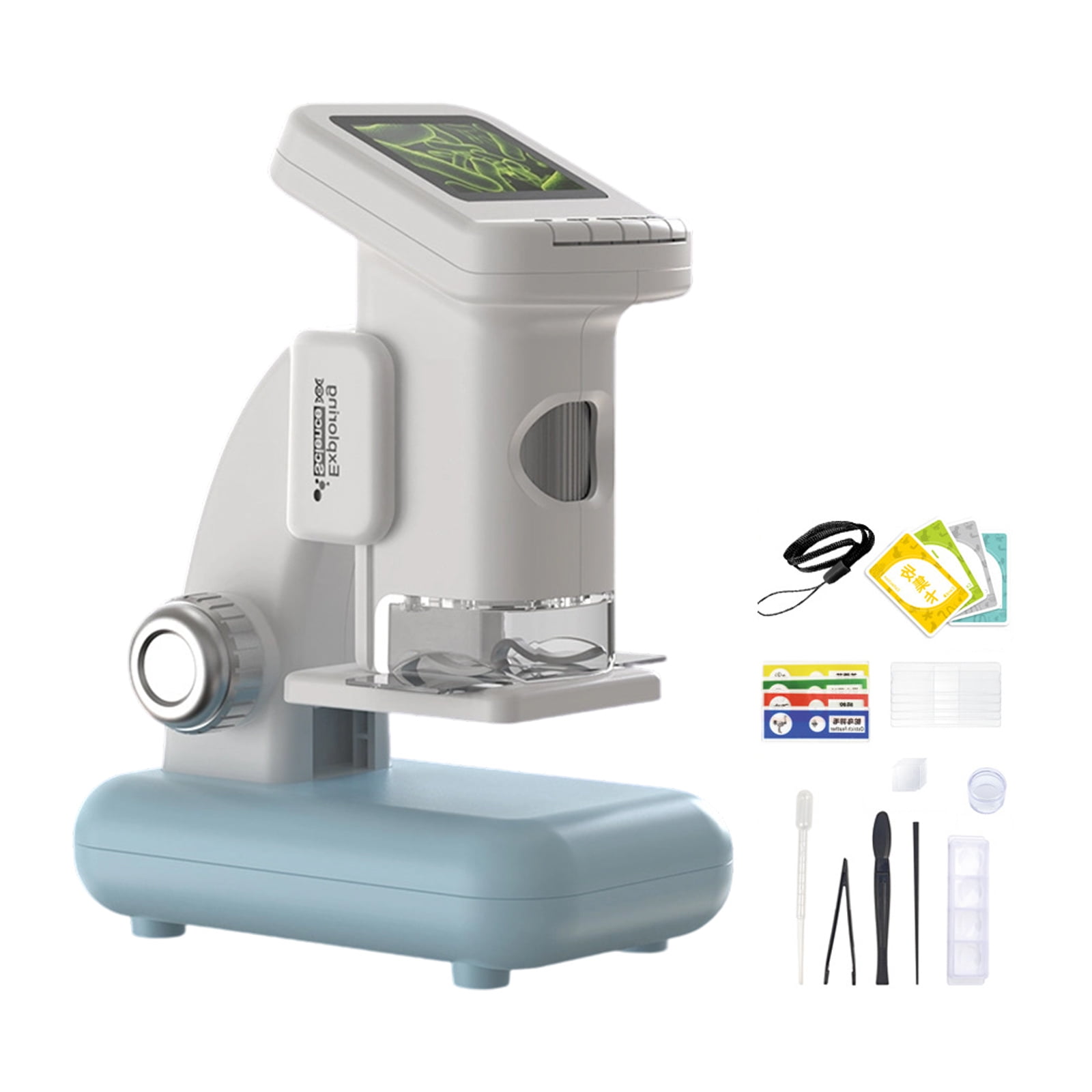 Double Mode Digital Microscope For Kids With 2Inch Color Screen Built ...