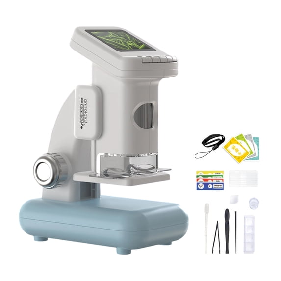 Double Mode Digital Microscope For Kids With 2Inch Color Screen Built ...