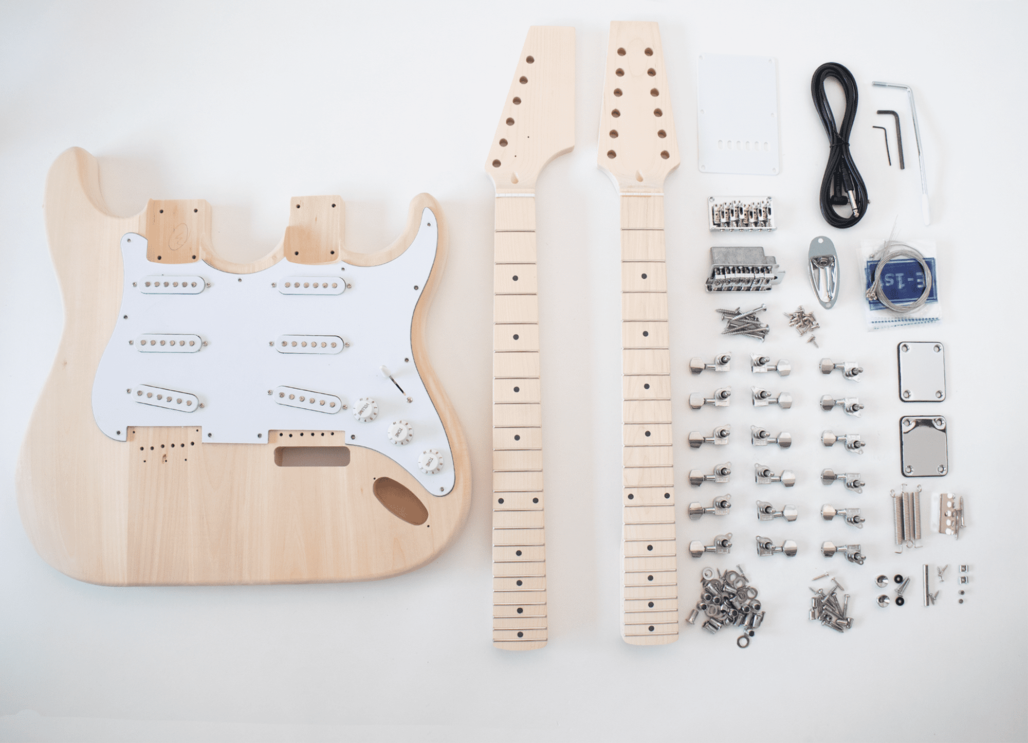 Double Neck Guitar Build Your Own Guitar Kit - Walmart.com