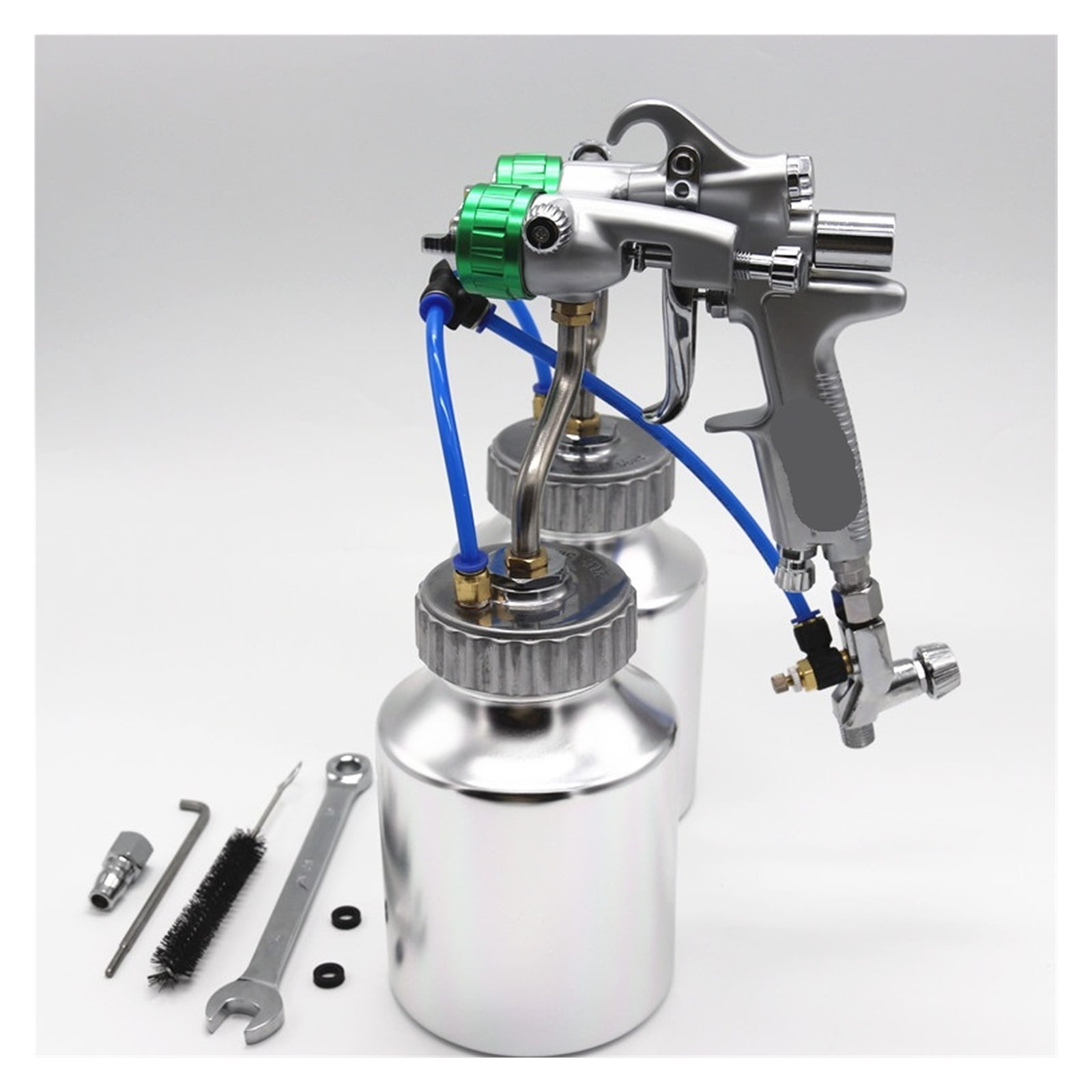 Double Nozzle Spray Gun,Pressure Feed,Paint Spraying Machine,Double ...