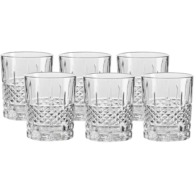 Whiskey Bourbon Bar Glassware - Double Old-Fashioned Drinking Glasses ...