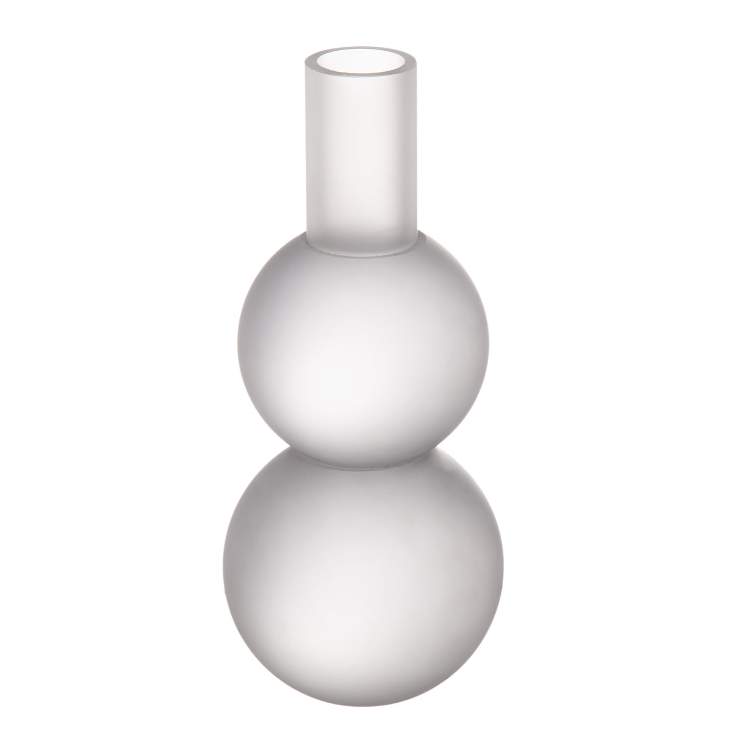 Double Orb Candle Holder - 3"Dia. x 7" - White - Walmart.com