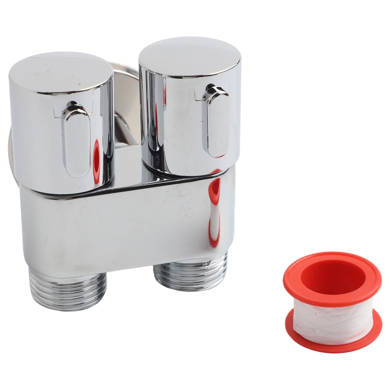 Double Outlet Angle Valve Wall-Mounted Toilet Inlet Valve Bathroom ...