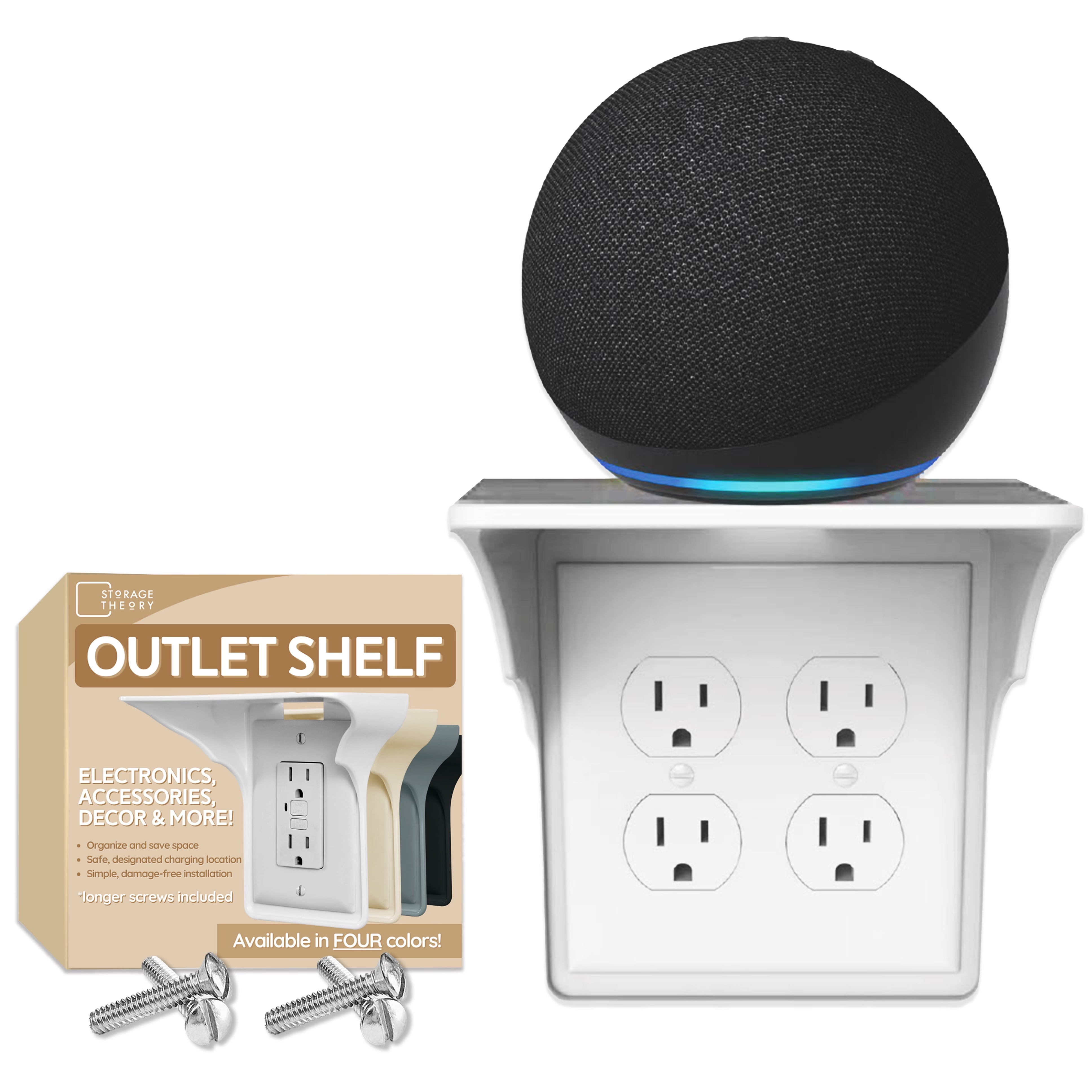 Double Outlet Wall Shelf - Convert Your Outlet into Display Shelves ...