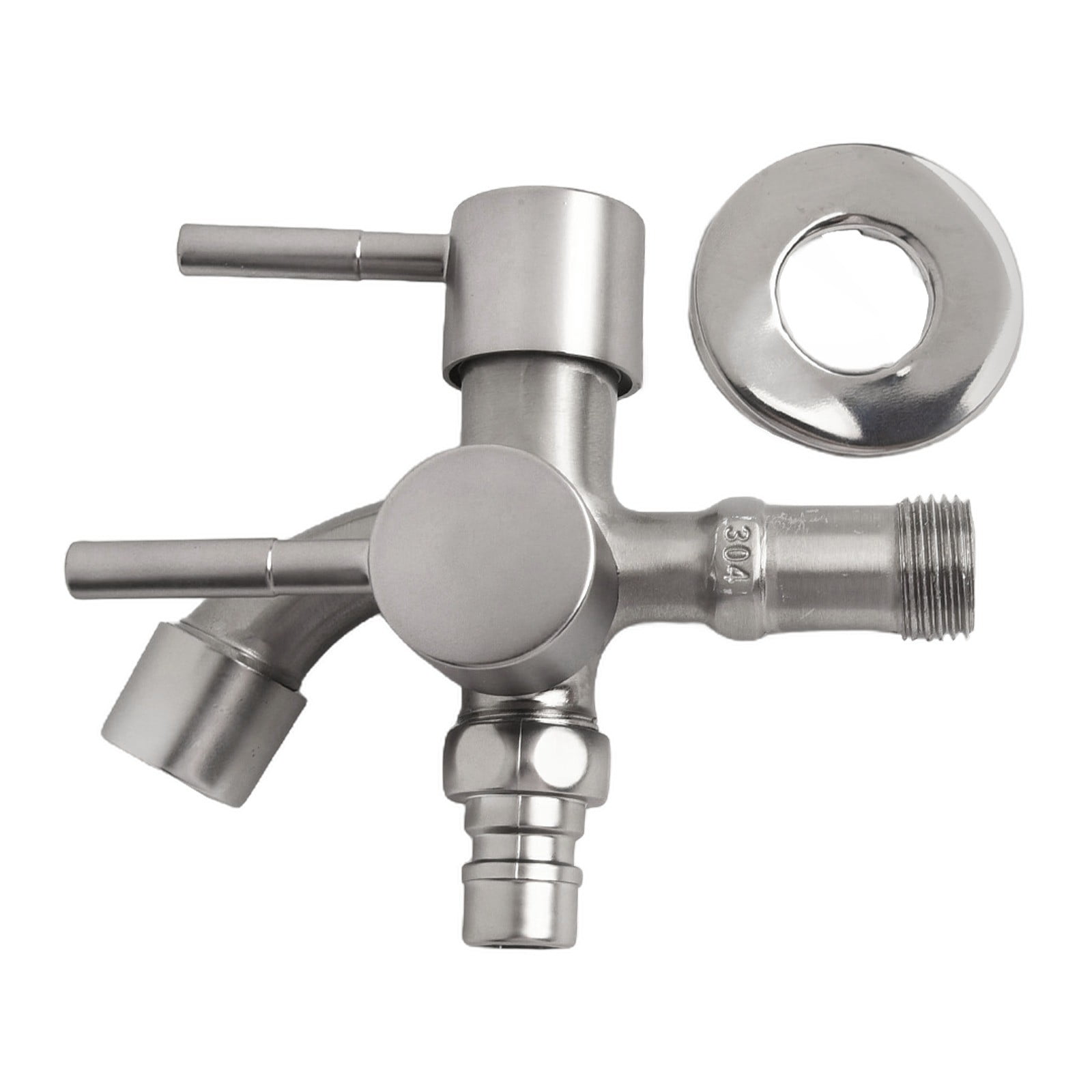 Double Outlet Washing Machine Faucet,1 in 2 Out Water Tap for Wash ...