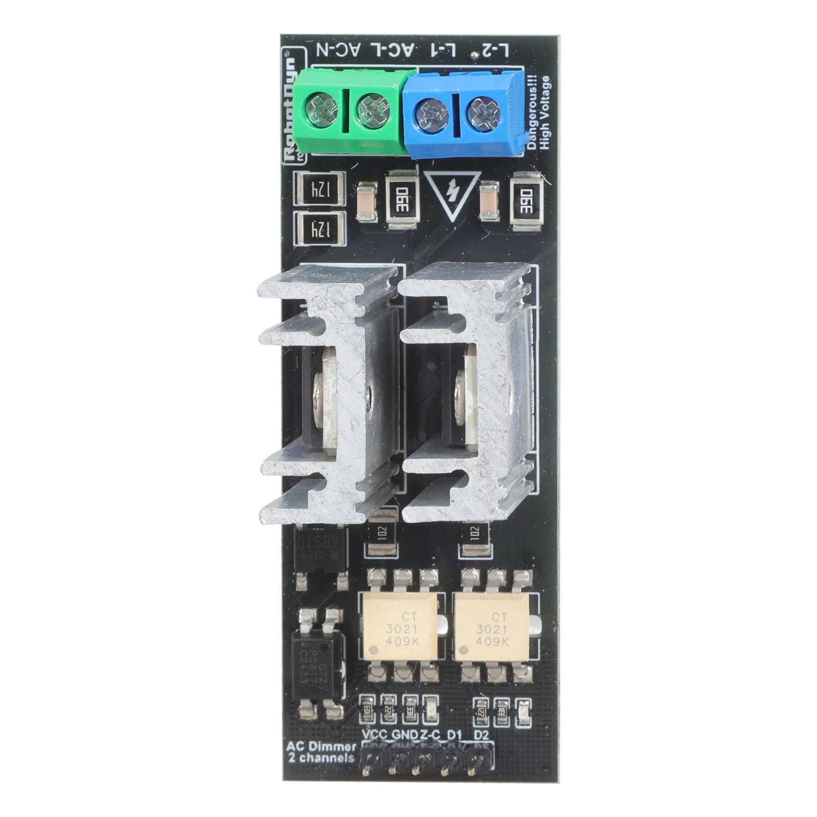 Double Output AC Light Dimmer Power Module Safety Optocoupler Isolation ...