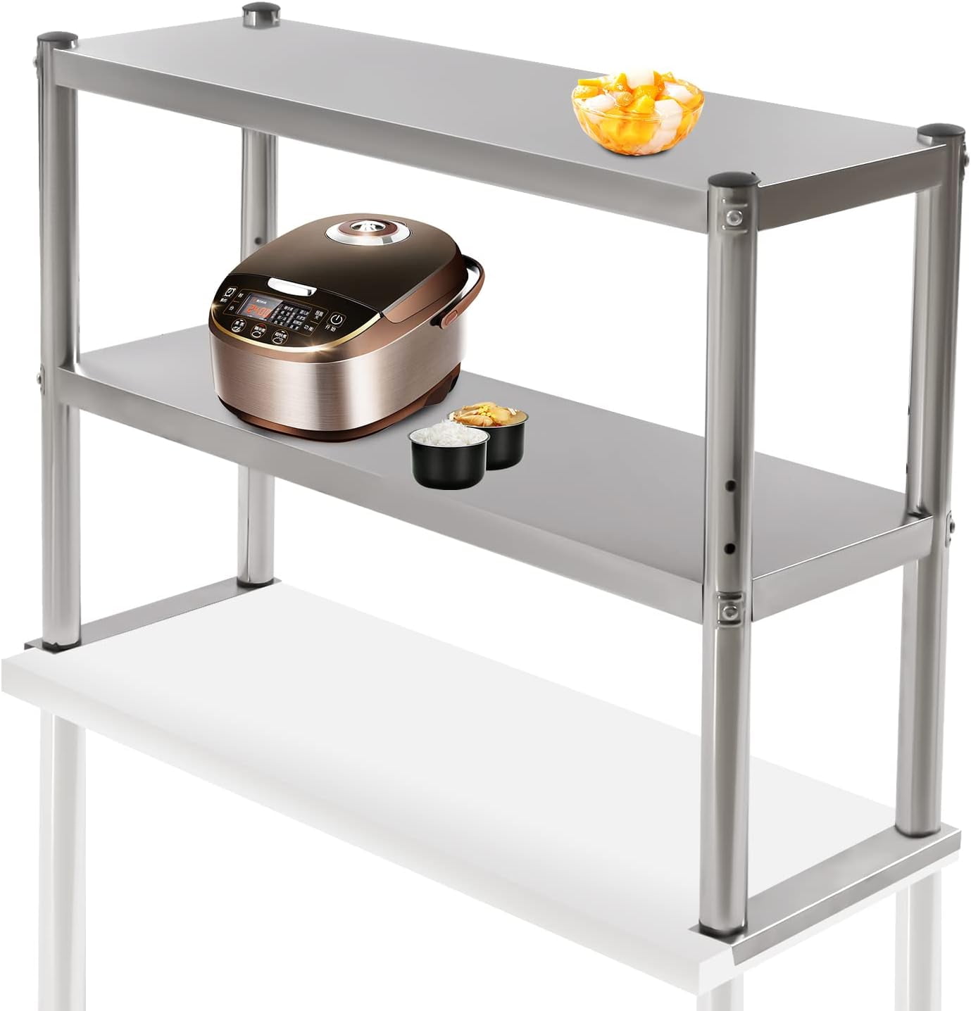 Double Overshelf, 12" X 36"Height Adjustable Commercial Overshelf ...