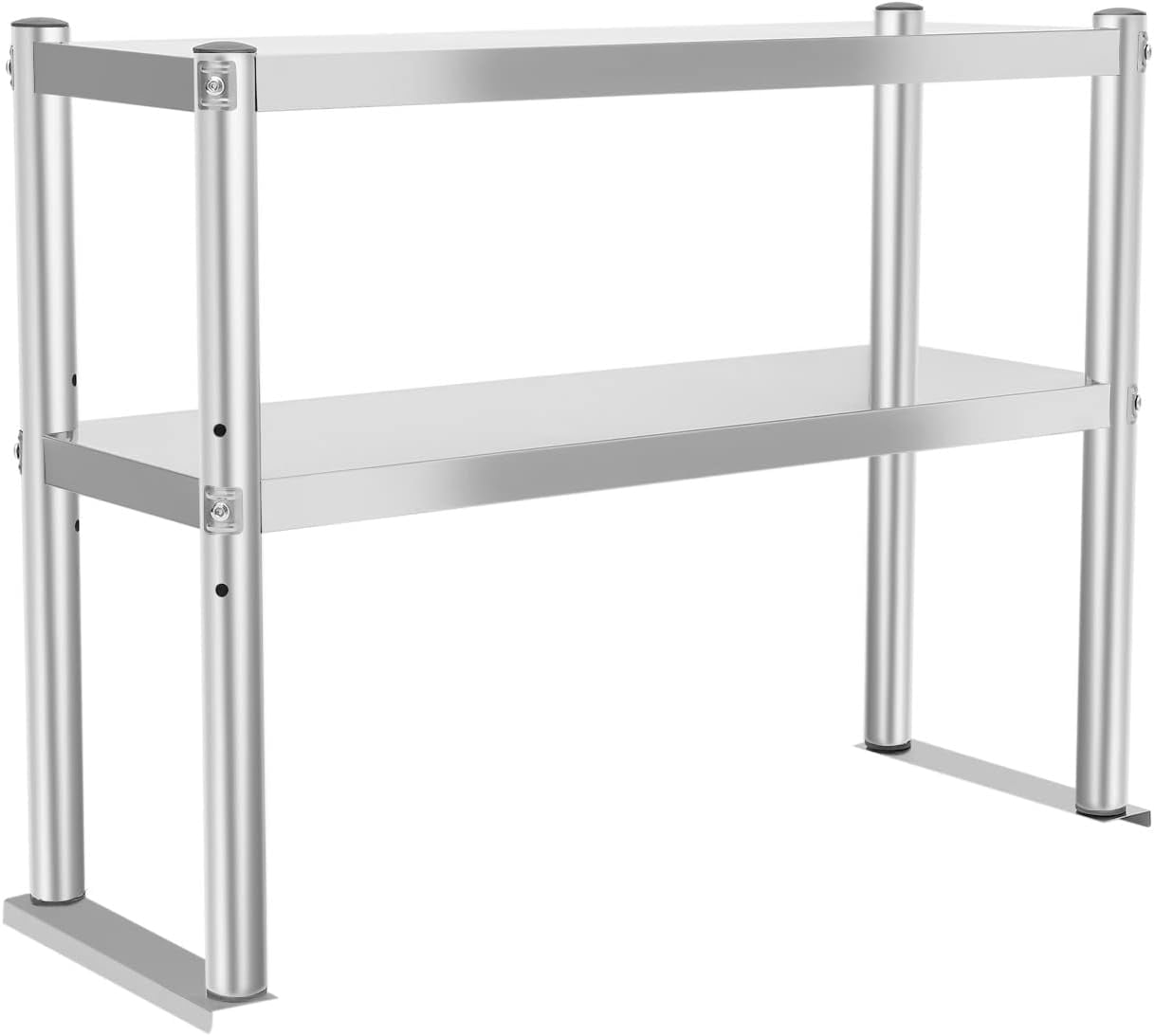 Double Overshelf, Double Tier Stainless Steel Overshelf, 12” x 60 ...