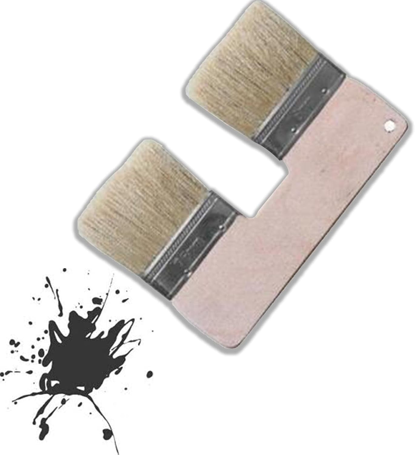 Double Paint Brush, 3-Inch Double Head Painting Brush, Bristle Art Flat ...