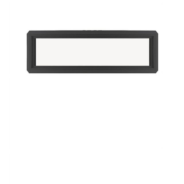 "Shed Windows and More 36""x12"" Double Pane Black Vinyl Transom Window ...