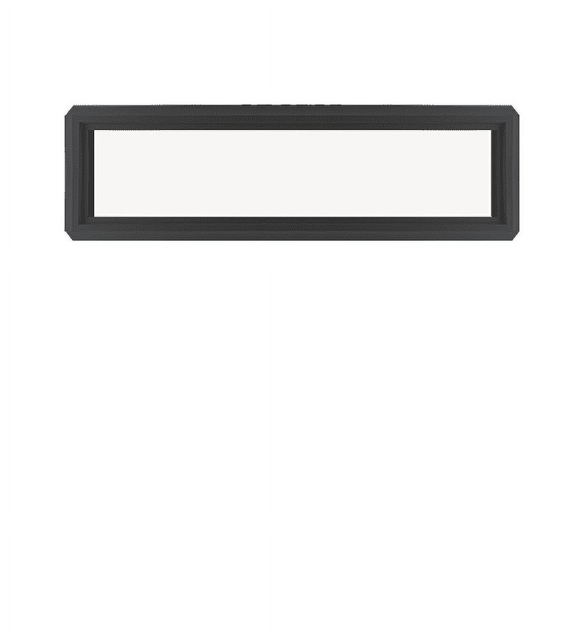 Double Pane Black Vinyl Transom Window 48" x 12" Low-E Tempered Glass ...