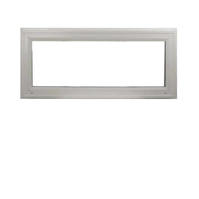 "36""x12"" Double Pane Fixed Transom Window, White Vinyl, Low-E Glass ...