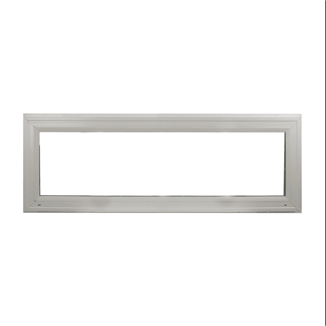 "48""x12"" Fixed Double Pane Transom Window, White Vinyl, DP66 Argon Filled Glass Window ...