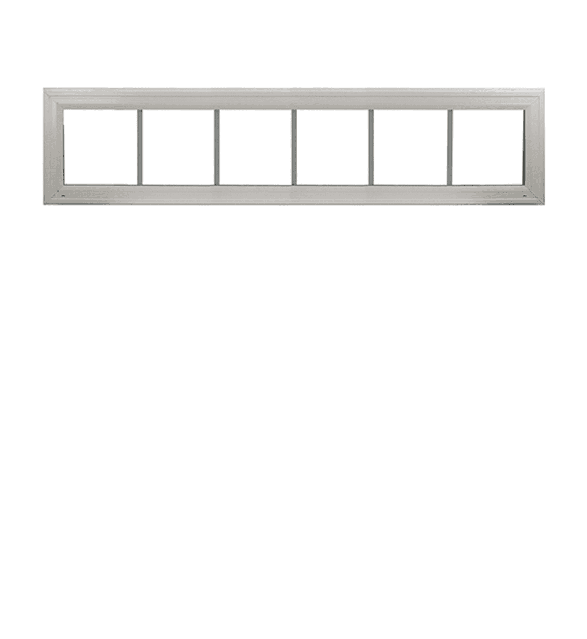 "72"" x 12"" Double Pane Insulated Transom Picture Window with Grids ...