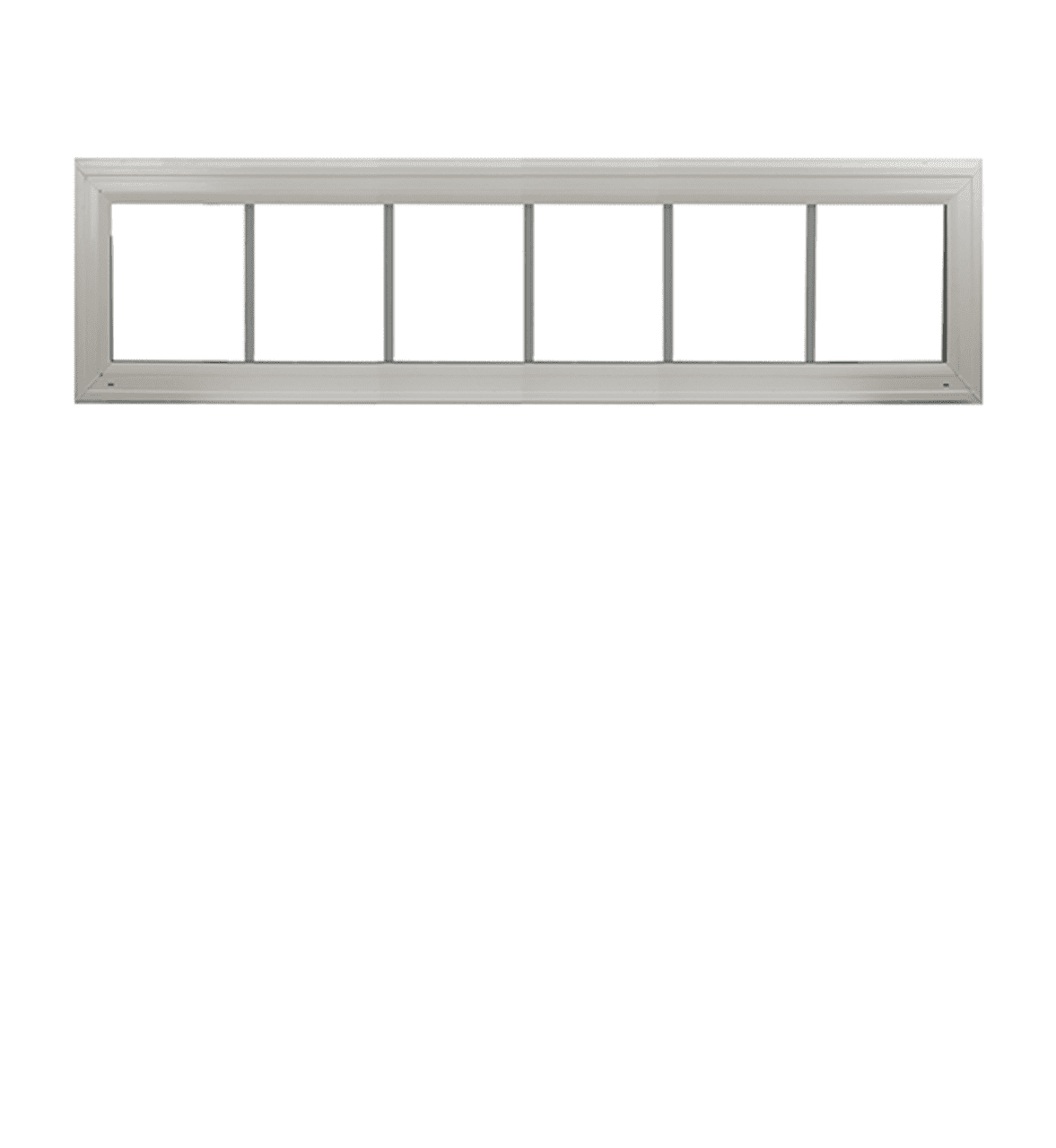 60"x12" Double Pane White Vinyl Transom Window Low-E Glass, Argon Gas ...