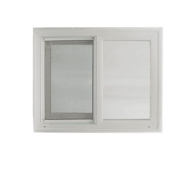 Double Pane Window 30" x 18" White Vinyl Window Low-E Glass Argon Gas ...