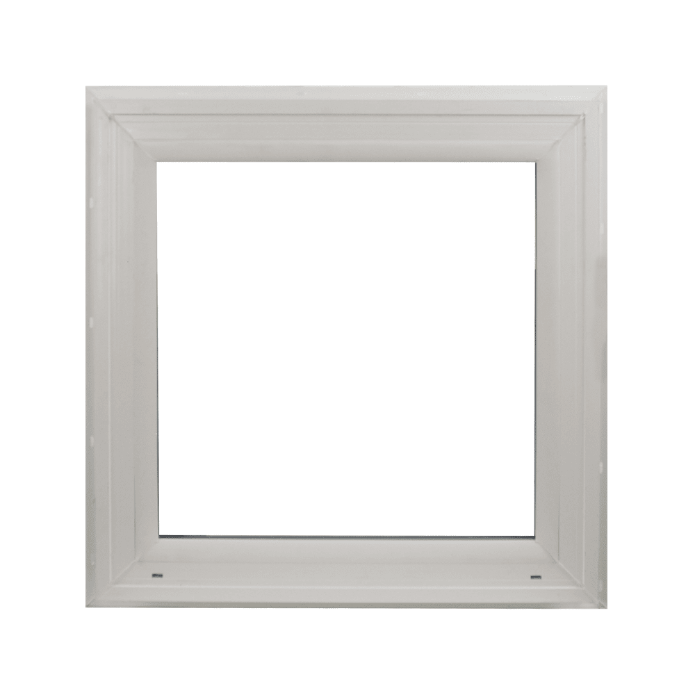 Double Pane Windows 24" x 24" White Vinyl Square Window, Argon Filled ...