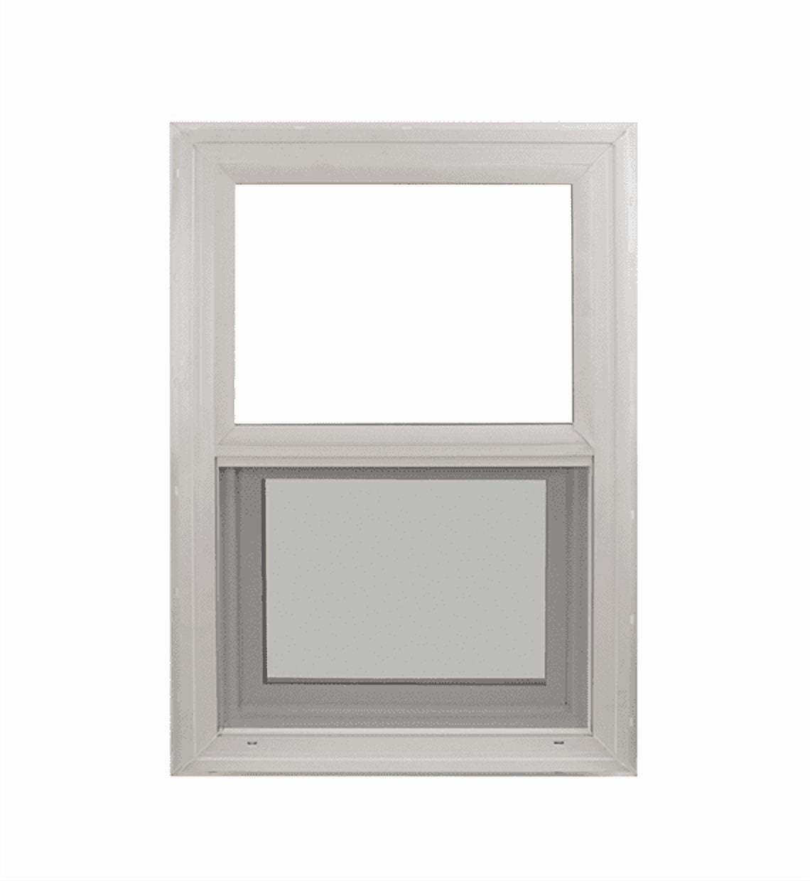 Double Pane Windows 24" x 48" White Vinyl Vertical Window, Argon Filled ...