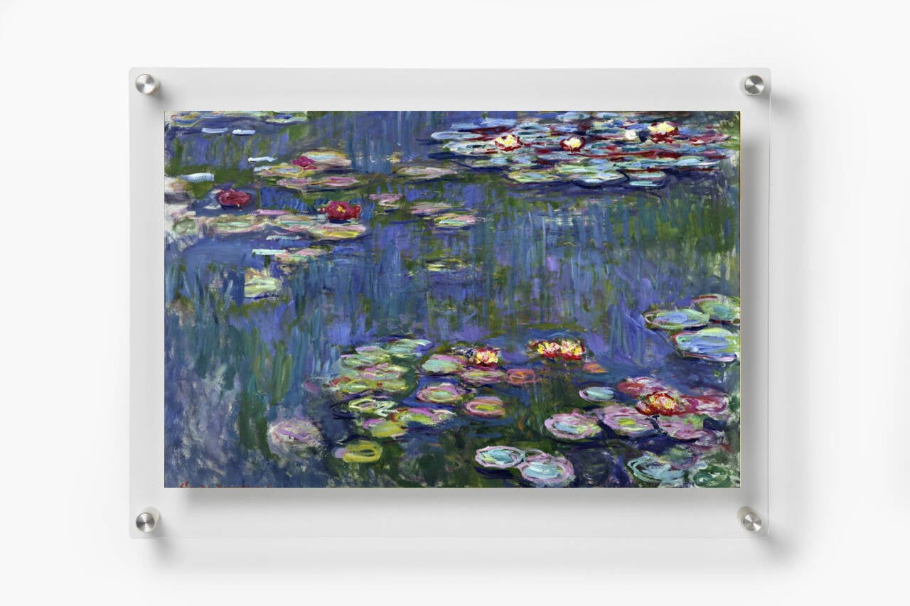 Double Panel Floating 8x10 Acrylic Picture Frame Wall Mount Photo Frame ...