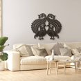 Double Peacock Metal Wall Art Decor - Walmart.com